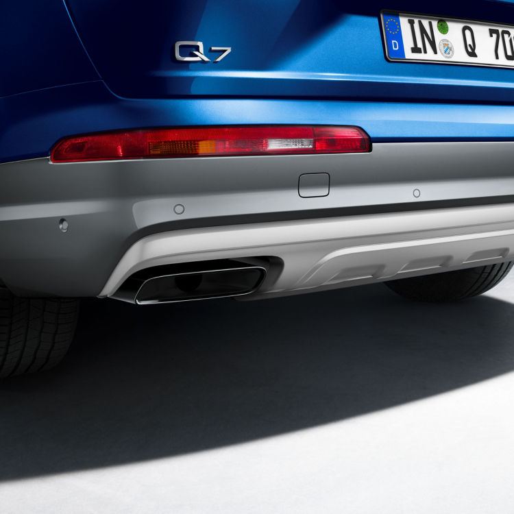 Lower section of rear bumper, stone grey, metallic for vehicles with ...