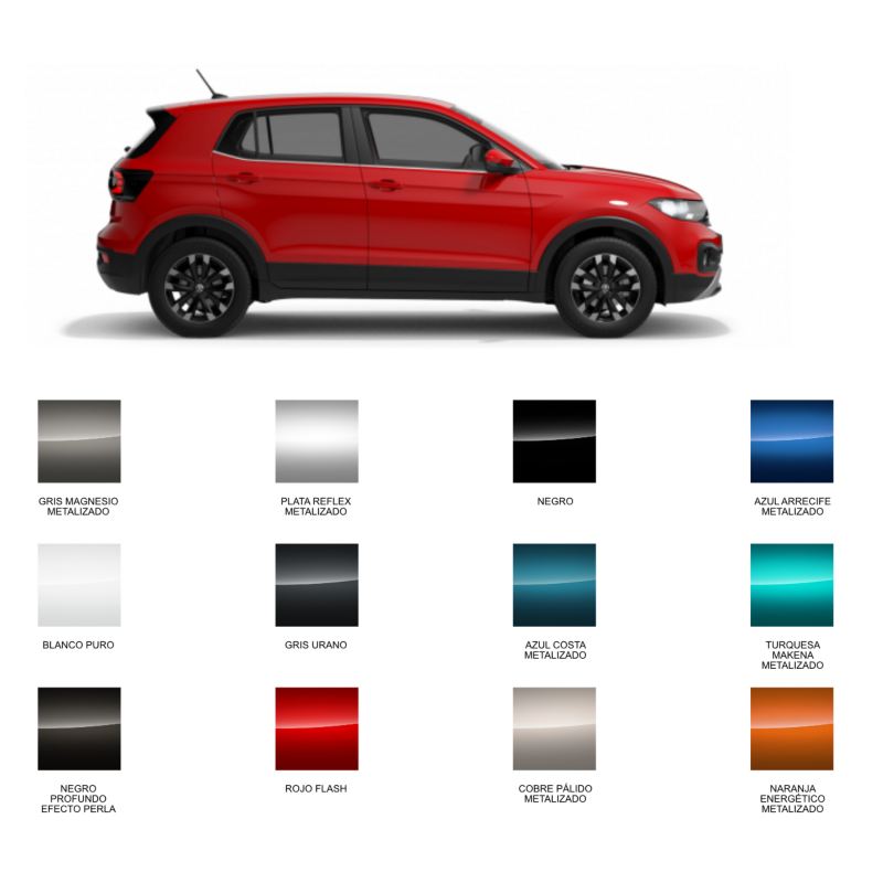 Colores del Volkswagen T-Cross en Canarias