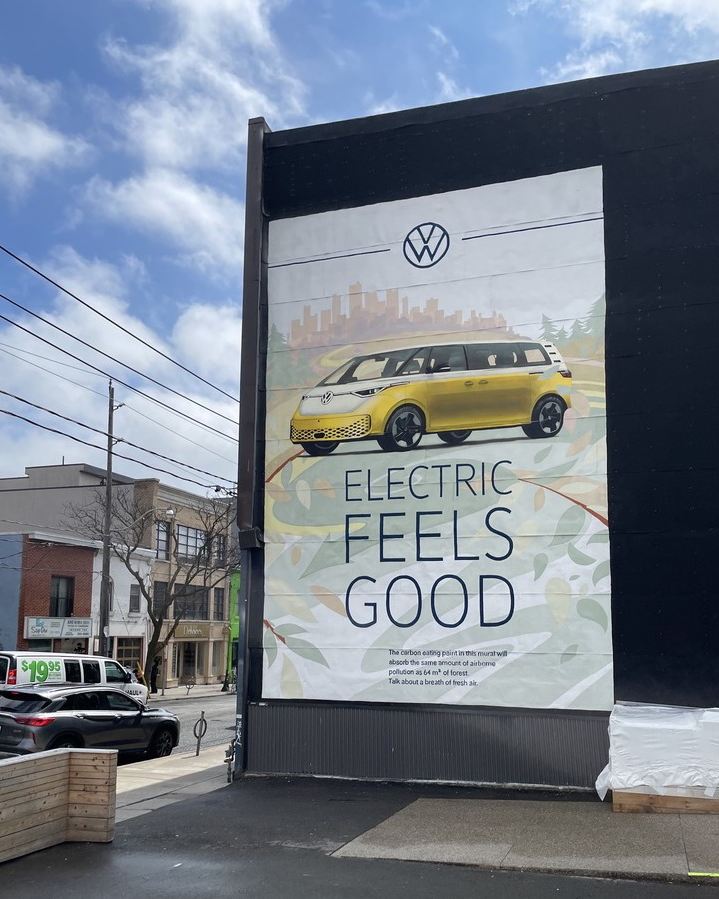 EV hub: Pollution Eating Mural
