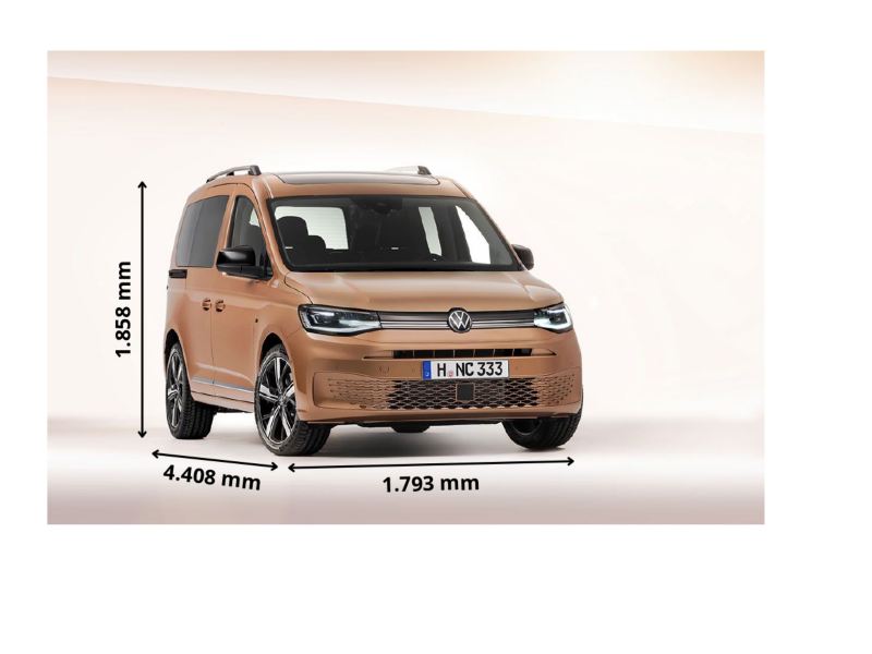 Medidas Volkswagen Caddy - Volkswagen Canarias