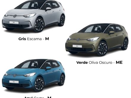 Guía de colores del Volkswagen ID.3 en Canarias