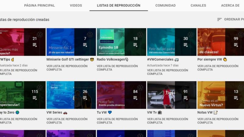 Canal YouTube® de Volkswagen, ¡esto es lo que verás!